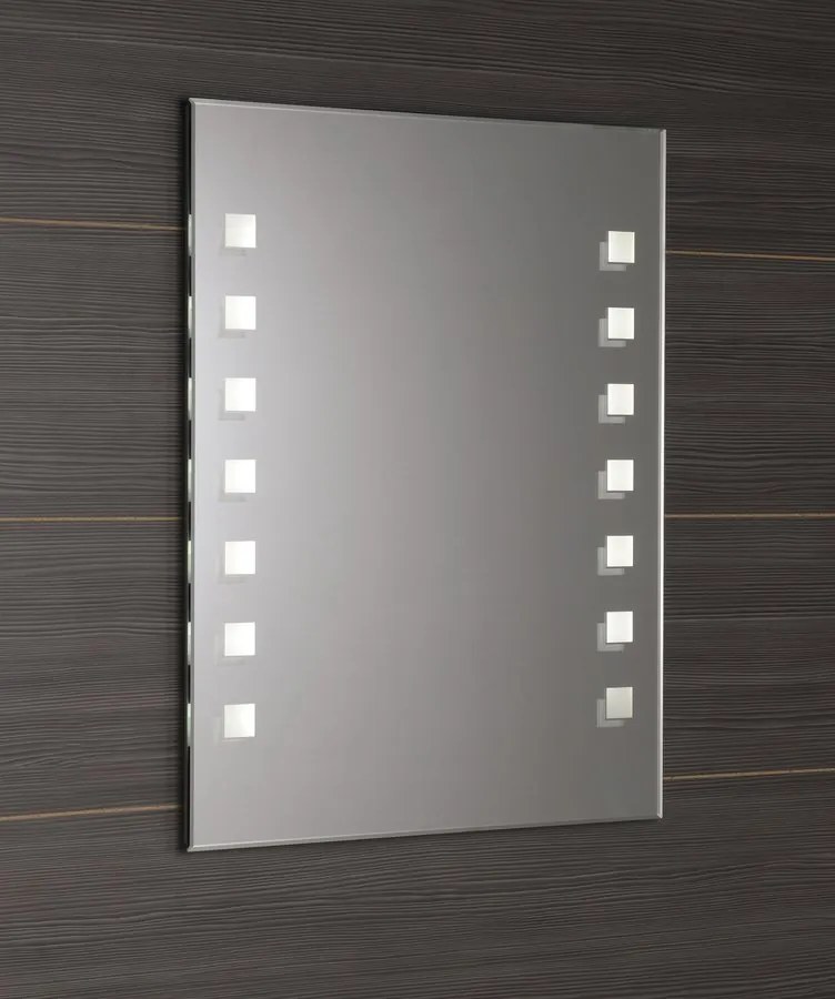 Aqualine Zrcadlo s LED osvětlením 60x80cm, kolíbkový vypínač