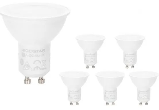 SADA 6x LED RGBW Stmívatelná žárovka MESH GU10/6,5W/230V 2700-6500K - Aigostar