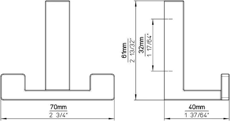 Siro Nábytkový věšák KARA M mosaz ručně broušená