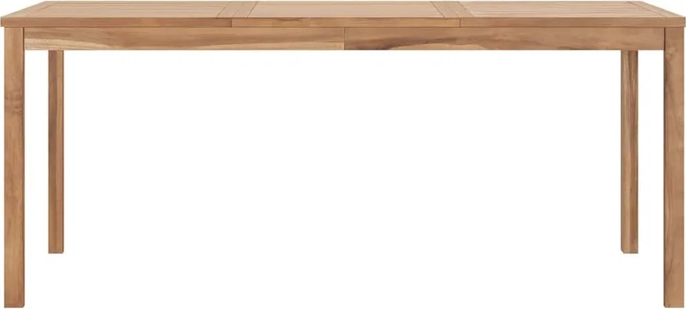 Zahradní jídelní stůl 180 x 90 x 77 cm masivní teakové dřevo 315621