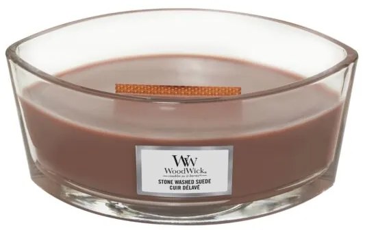 WoodWick Svíčka loď Stone Washed Suede, 453 g