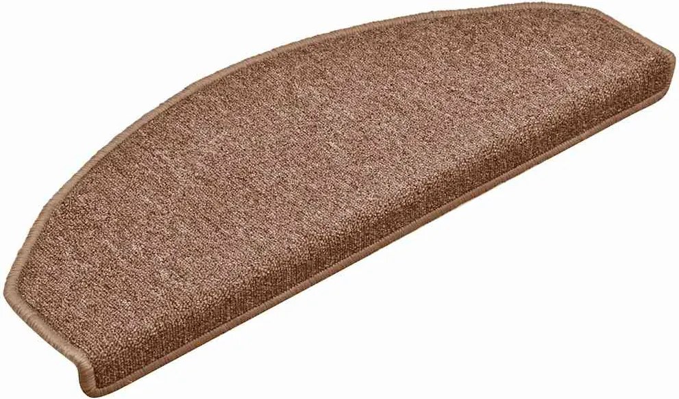 Schodové rohože 30 ks 65 x 24 x 4 cm hnědé, půlkulaté, velké 3365760