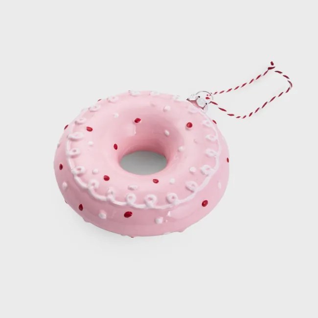 Vánoční ozdoba EVI PINK donut 710186