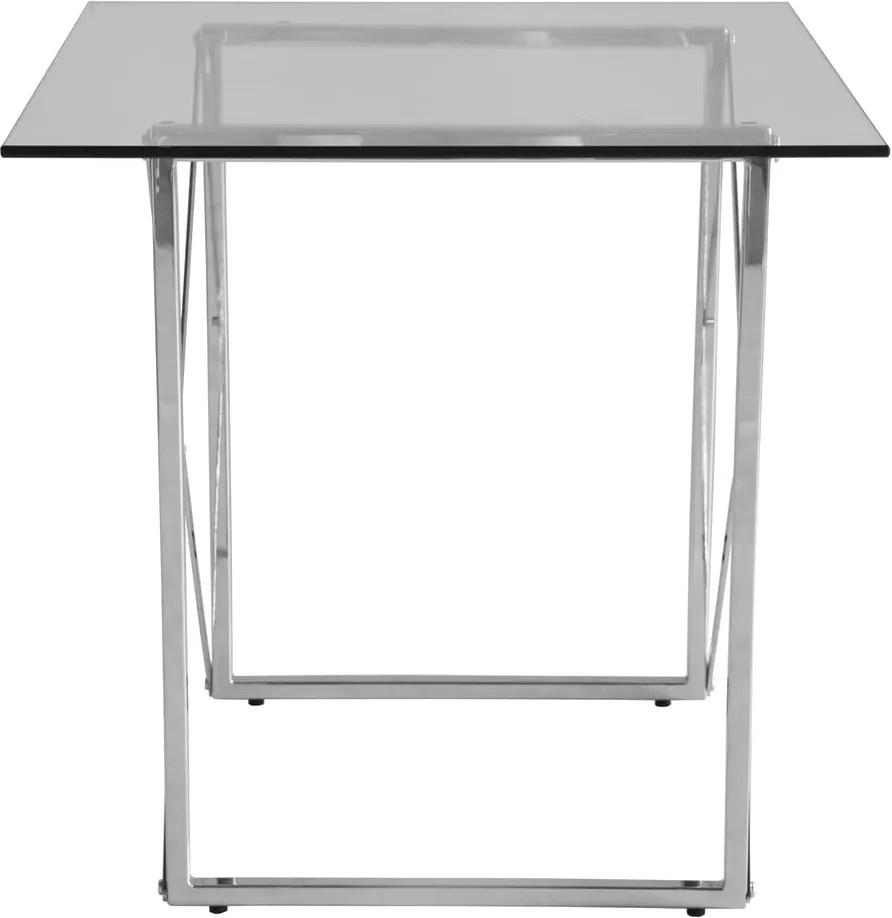 Chromovaný odkládací stolek RGE Cross, délka 55 cm