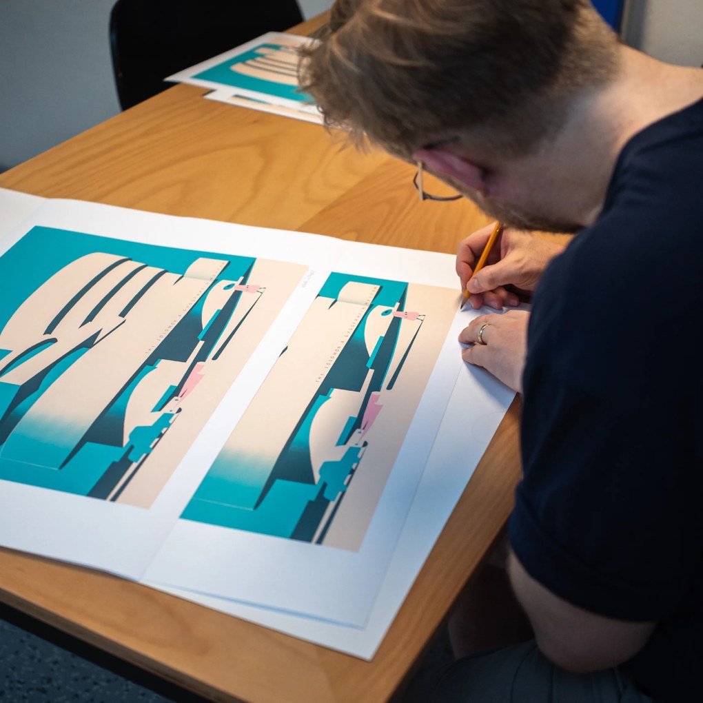 Patrik Antczak | Guggenheim | Časově limitovaná edice Rám: Bez rámu, Velikost: 70 x 100 cm