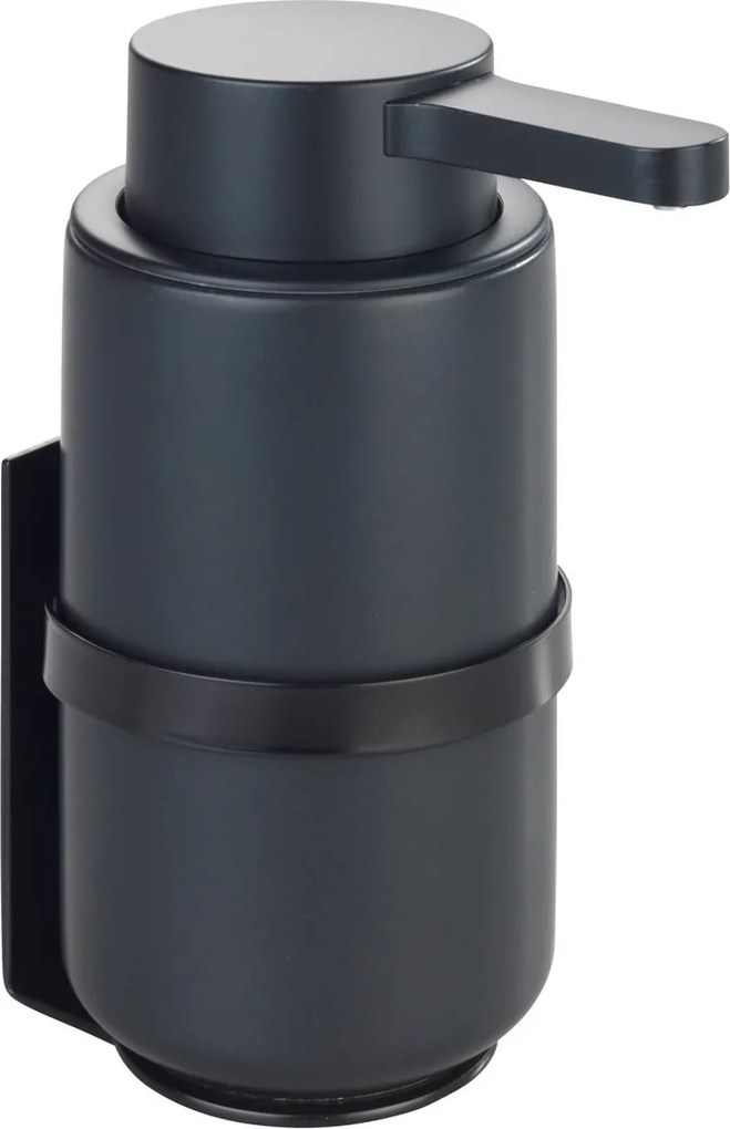 Dávkovač mýdla WOYA, černý, nástěnný, 250 ml, WENKO