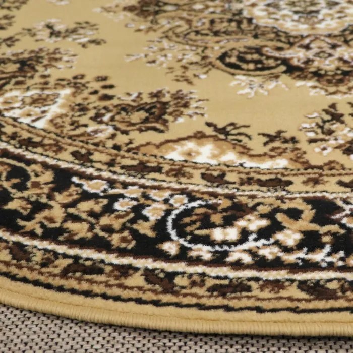 Vopi | Kusový koberec Escape kruh 510480 béžová - Kruh 160 cm průměr
