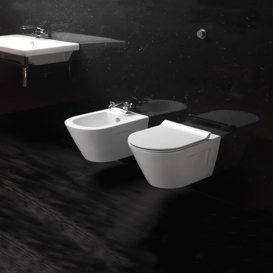 GSI GSI, NORM/PURA WC sedátko, SLIM, Soft Close, bílá/chrom, MS86CSN11