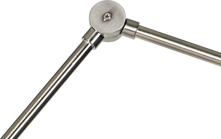 Stojací lampa černá nastavitelná se zeleným stínidlem 50cm - Editor