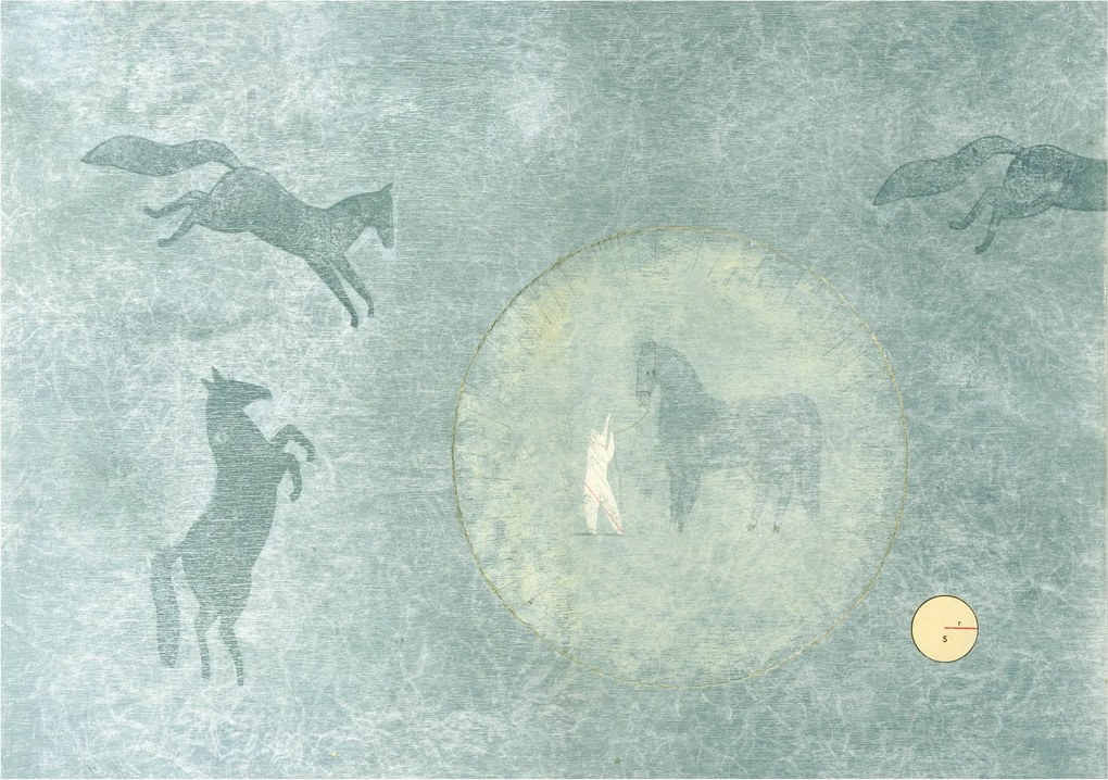 Andrea Tachezy | Drezura Rám: Bílý, Velikost: 70 x 100 cm
