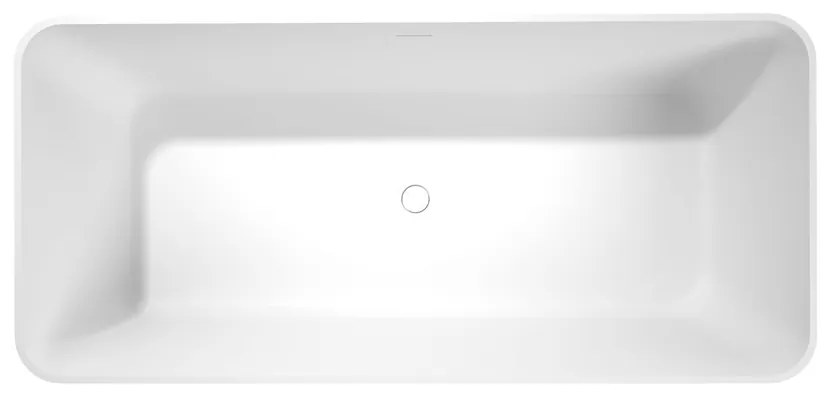 Polysan Leyla vana volně stojící 170 x 78 cm rockstone bílá mat 92530