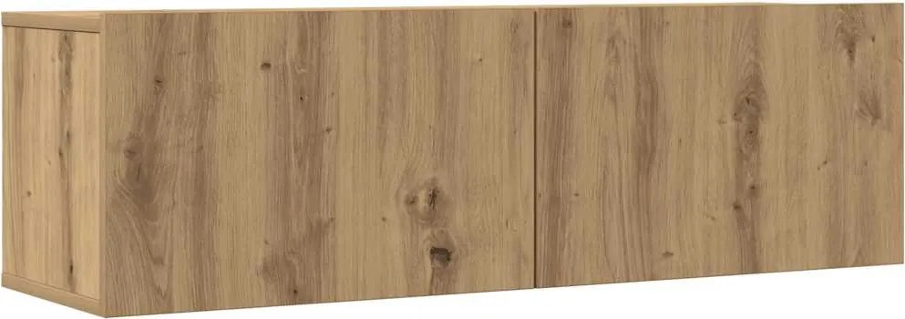 Sada 7 kusů nástěnné TV skříňka dub artisan kompozitní dřevo 3329210