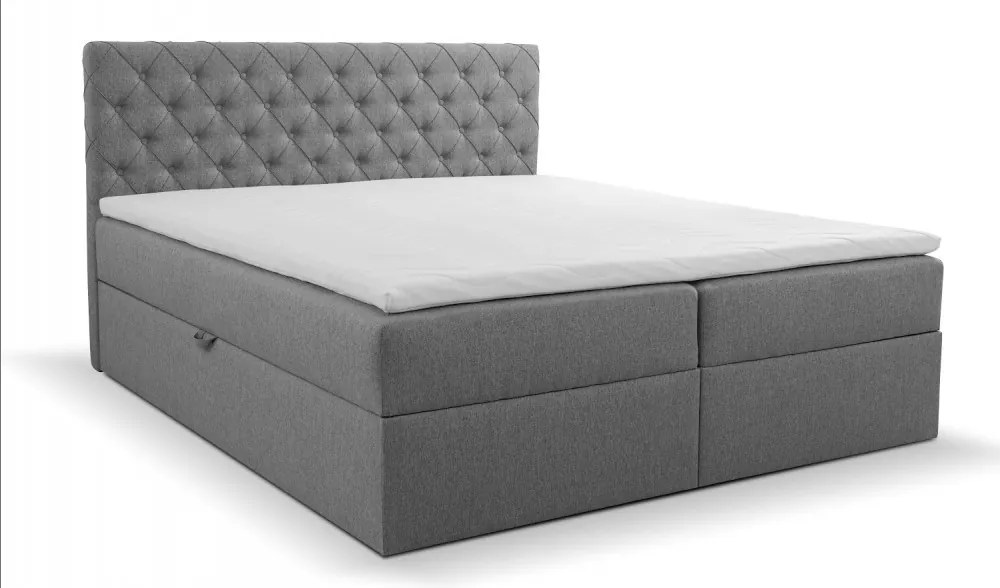 Postel boxspring Apolo 220x220 s úložným prostorem - výběr barev