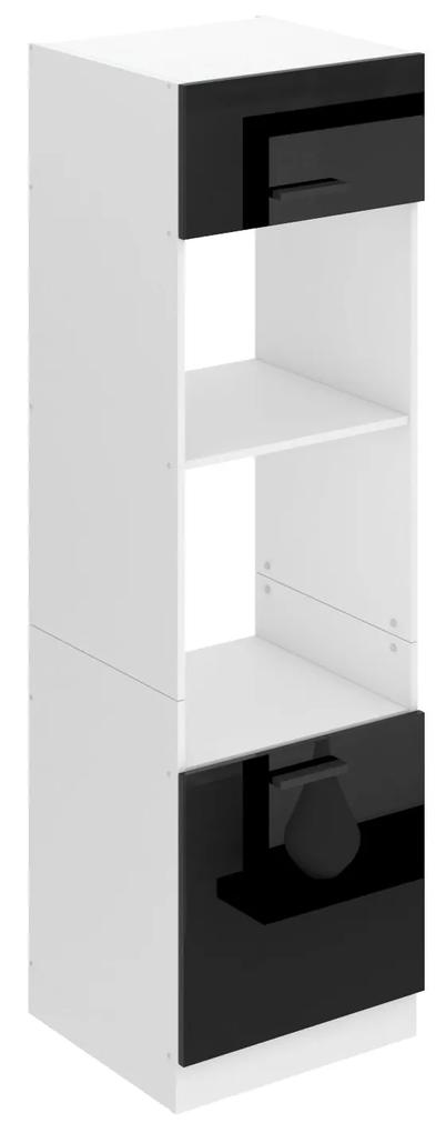 Vysoká kuchyňská skříňka Belini Premium Full Version pro vestavnou troubu 60 cm černý lesk