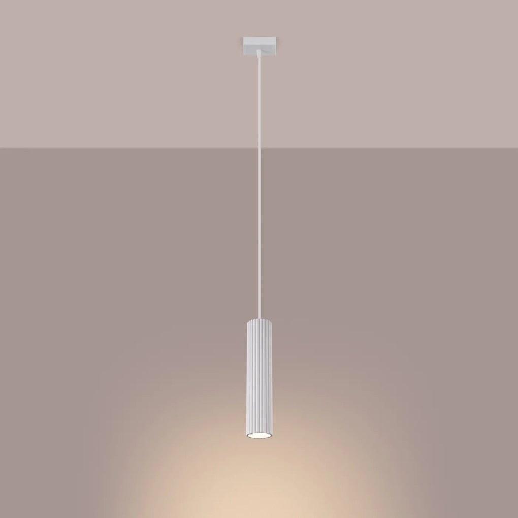 Sollux Lighting Závěsné svítidlo KARBON 1 bílé