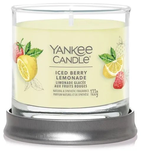 Yankee Candle vonná svíčka Signature Tumbler ve skle malá Iced Berry Lemonade 122 g