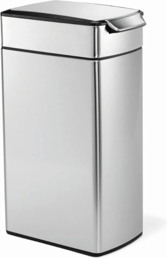 Dotykový odpadkový koš Simplehuman – 40 l, úzký, matná nerez ocel, FPP