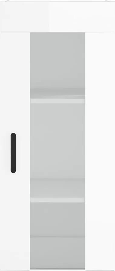 vidaXL Skříň highboard 34,5 x 34 x 180 cm kompozitní dřevo [3199499] Barva: hnědý dub