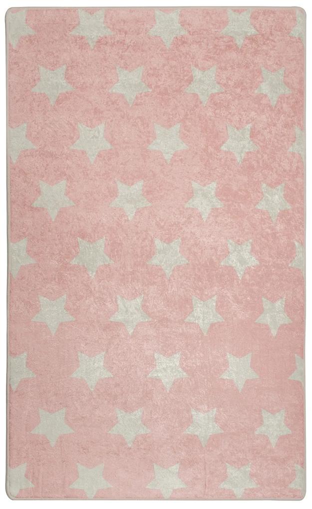 Conceptum Hypnose Kusový koberec Yıldız - Pink, Vícebarevná