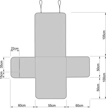 Potah na křeslo PARIS hnědý