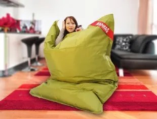 BeanBag Sedací pytel 179x140 perfekt green frog