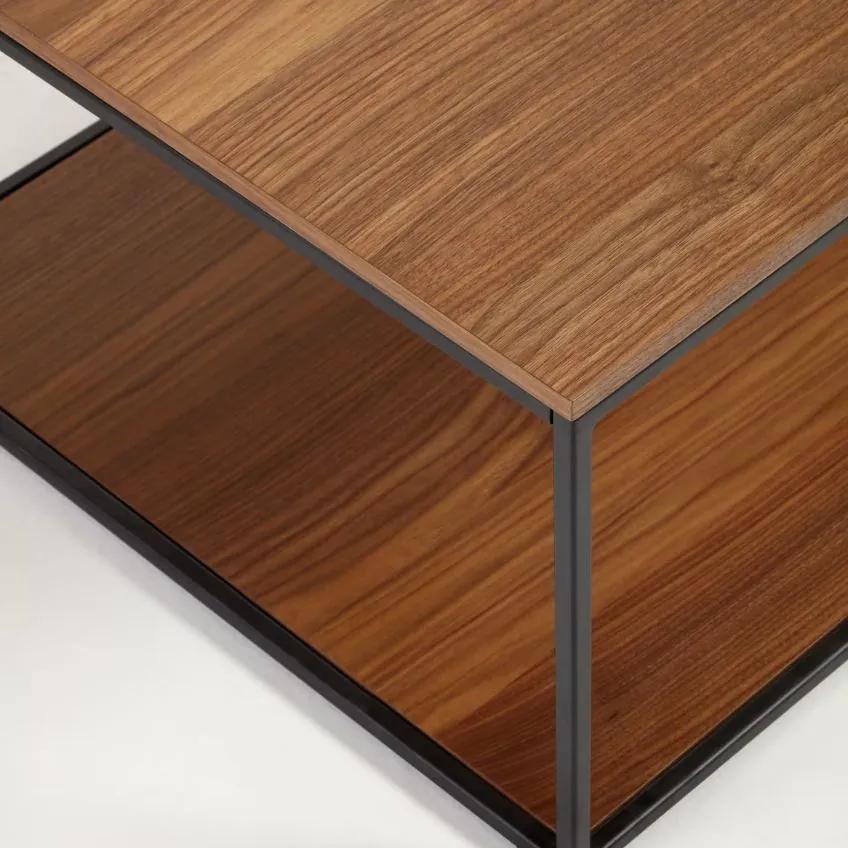OnaDnes -20% Ořechový konferenční stolek Kave Home Yoana 110 x 60 cm