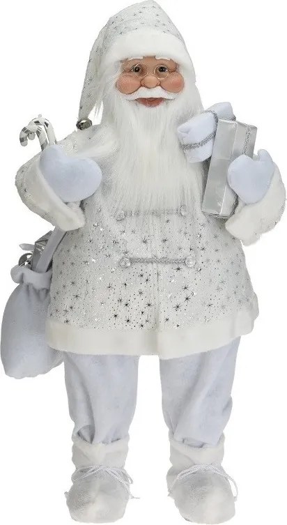 Santa Claus – bílý 80 cm