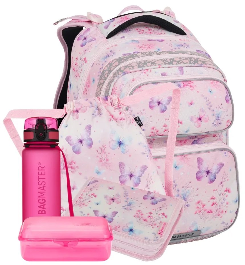 Bagmaster DOPI 25 A velký školní set pro prvňáčky – motýlci