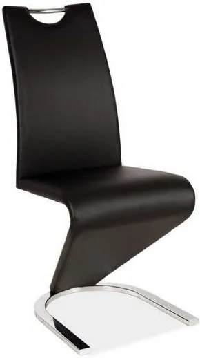 Jídelní židle H-090 - černá/chrom