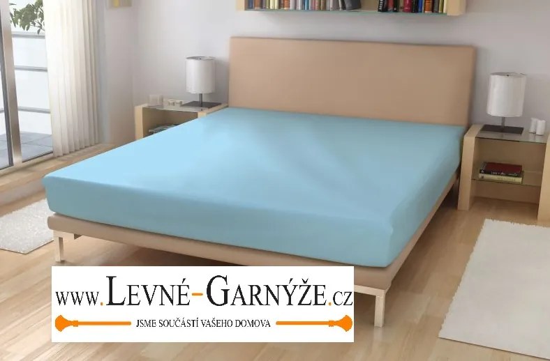 Levné-garnýže.cz - Prostěradlo elastické froté modré 90x200cm