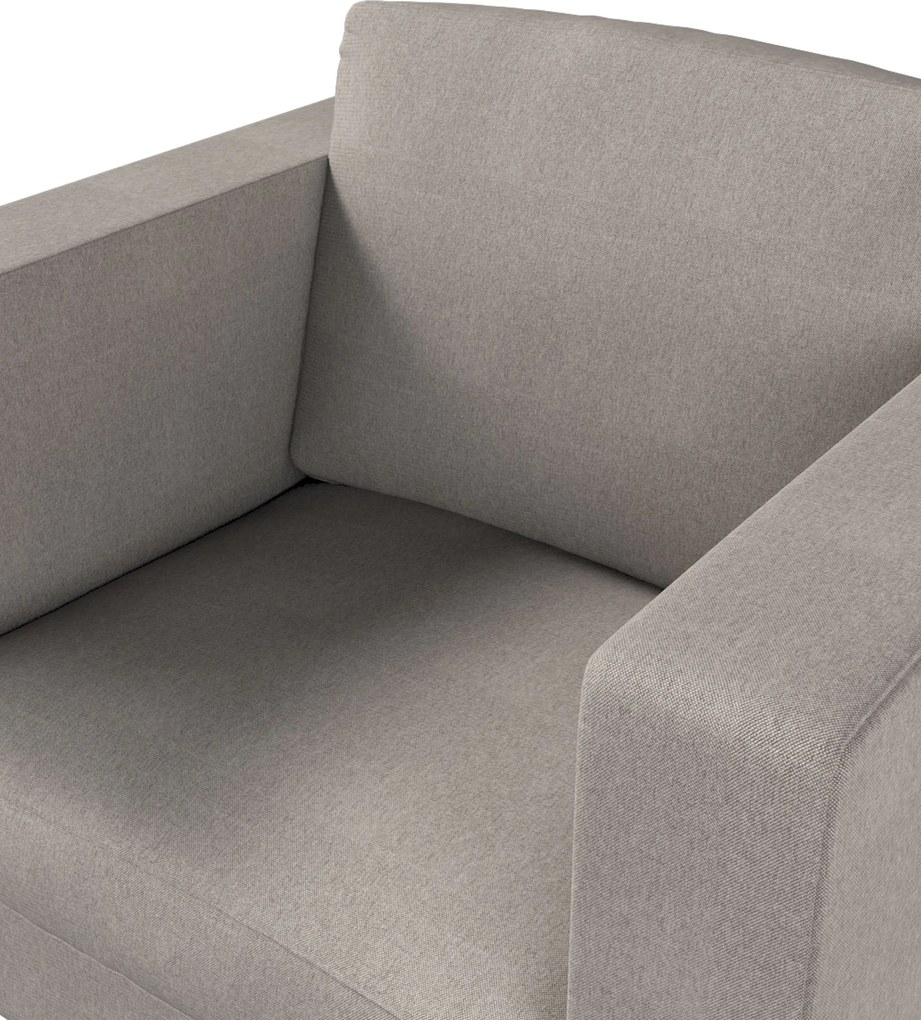 Potah na křesko IKEA Karlanda, krátký barva béžová látka pletený vzor