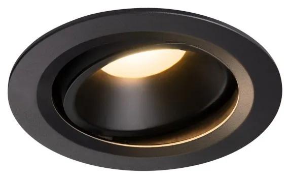 NUMINOS® MOVE DL L vnitřní LED zápustné stropní svítidlo černá/černá 3000 K 20° otočné a výkyvné - B