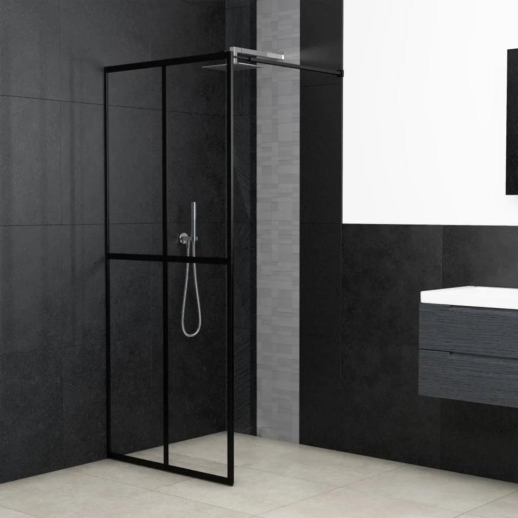 Zástěna do průchozí sprchy čiré tvrzené sklo 100 x 195 cm - Default Title