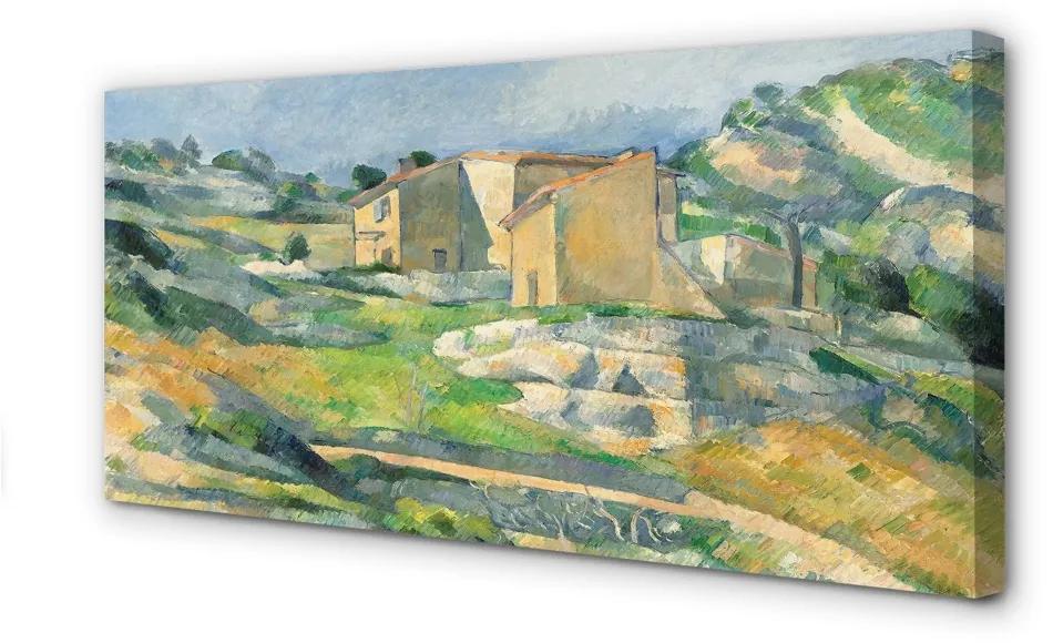 Obrazy na plátně Art maloval dům na kopci 100x50 cm
