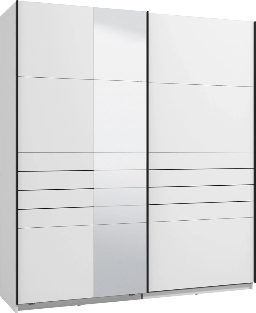XXXLutz SKŘÍŇ S POSOUVACÍMI DVEŘMI, bílá, 195/217,5/61 cm Xora - Šatní skříně - 000834015313