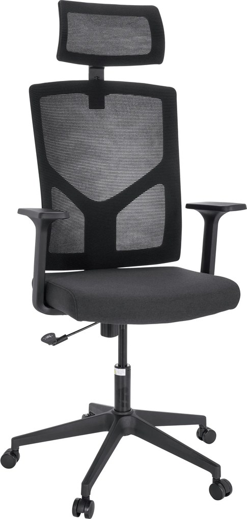XXXLutz OTOČNÁ ŽIDLE, síťovina, plochá tkanina, černá MID.YOU - Online Only kancelářské židle - 001918048301