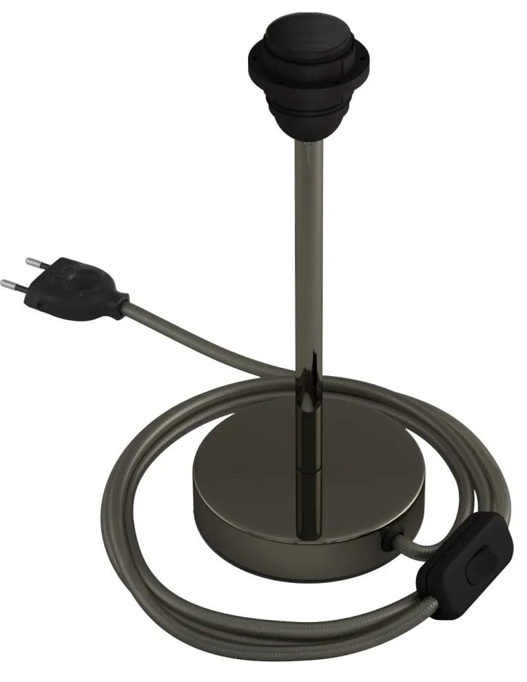 creative cables Kovová stolní lampa Alzaluce pro stínidlo Velikost: 25 cm, Barva: Chrom