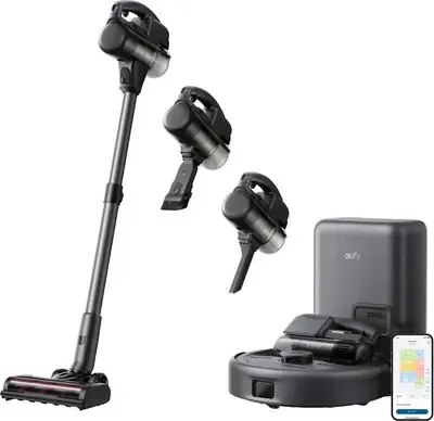 Anker Eufy E20 3v1 černá / Multifunkční robotický vysavač / 30000Pa