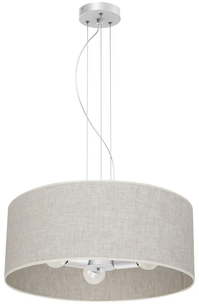 Závěsné svítidlo Lino, 1x lněné stínítko, (fi 50cm), w