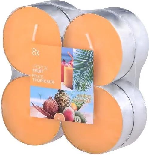 Bolsius NR Čajové Maxi 8ks Tropical Fruit vonné svíčky