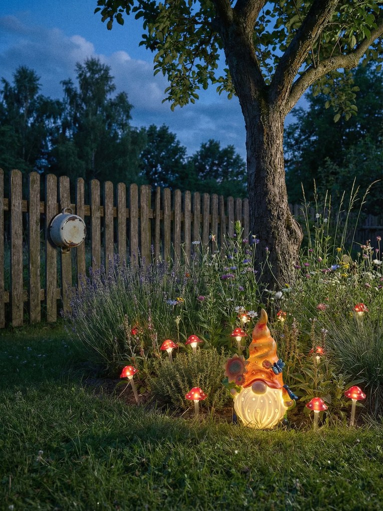 Sinsay - Solární zahradní lampa ve tvaru skřítka - vícebarevná