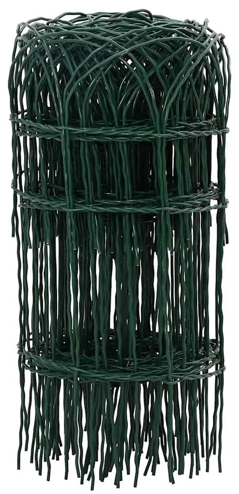 Zahradní plot práškované železo 25 x 0,4 m 141072