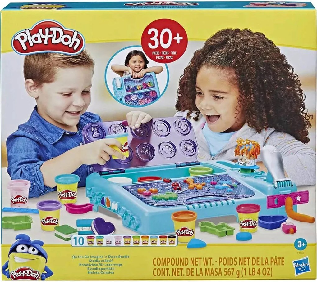 HASBRO PLAY-DOH Kreativní sada na cesty modelína 10 kelímků s doplňky 14f3638