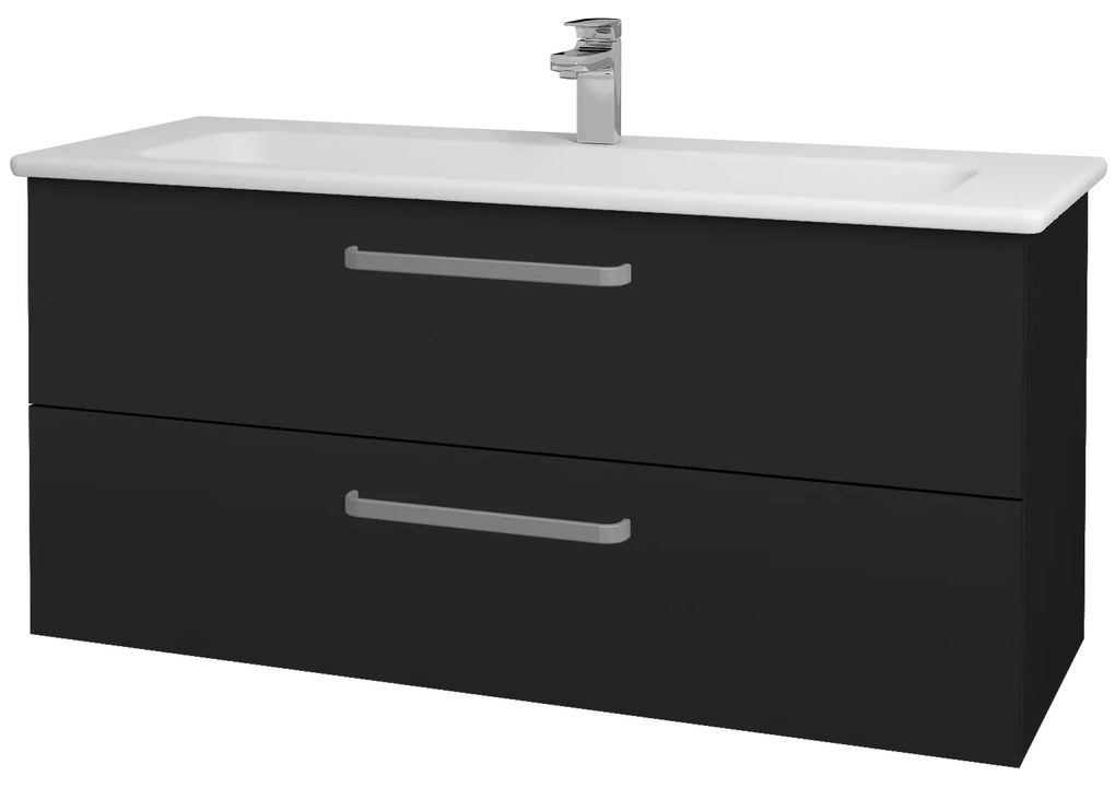 Dřevojas Koupelnová skříň GIO SZZ2 120 Varianta: N01 Bílá lesk / Úchytka T01 / L01 Bílá vysoký lesk