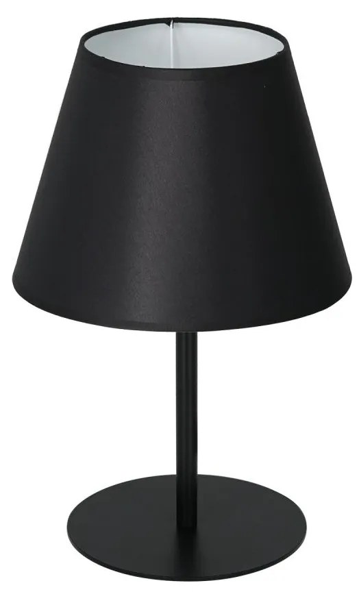 Luminex | Stolní lampa ARDEN 1xE27/60W/230V pr. 20 cm černá/bílá | LU3483