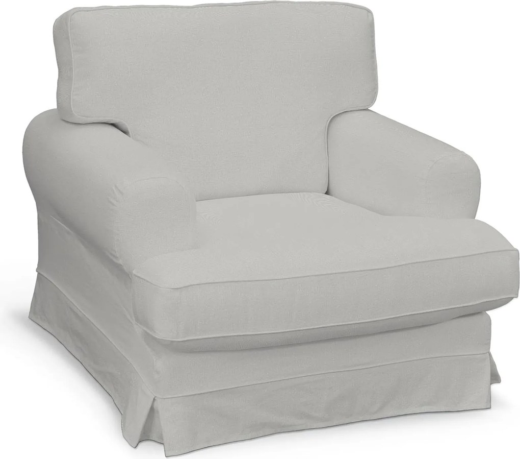 Potah na křeslo IKEA Ekeskog barva šedá látka pletený vzor