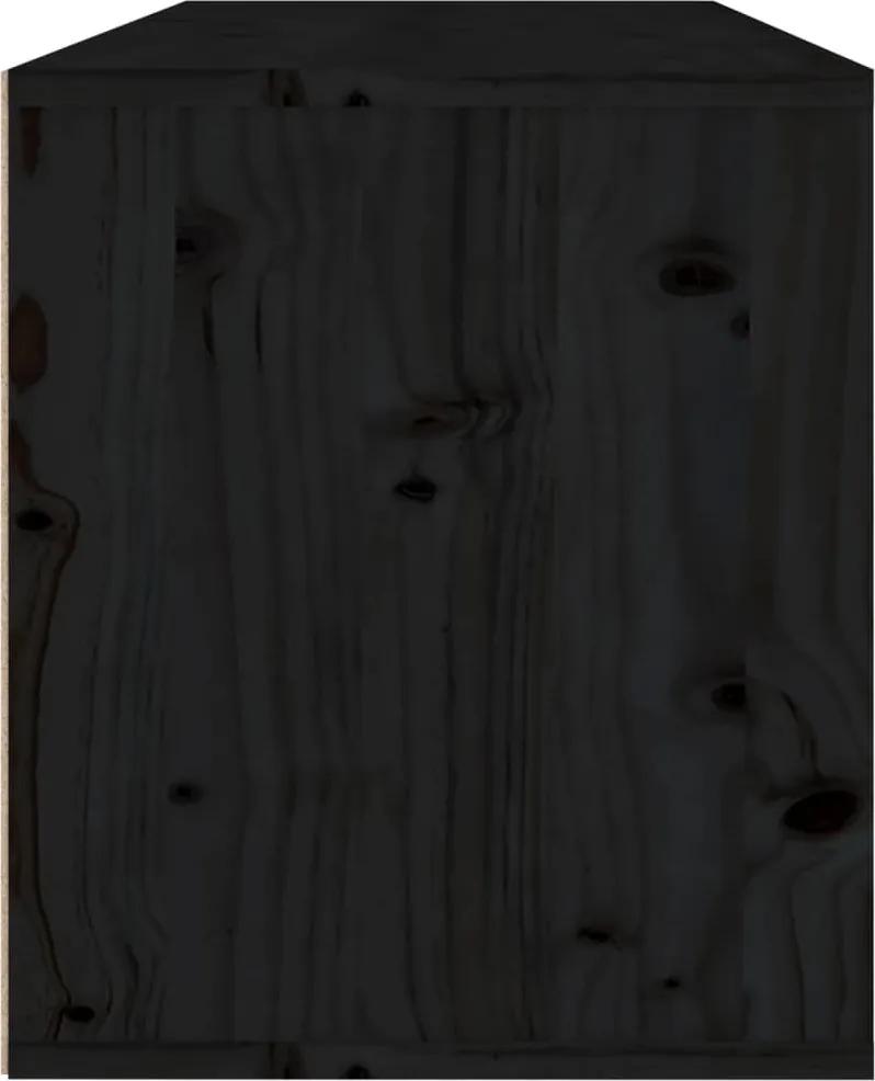 vidaXL TV skříňky 3 ks masivní borové dřevo [3100138] Barva: Černá