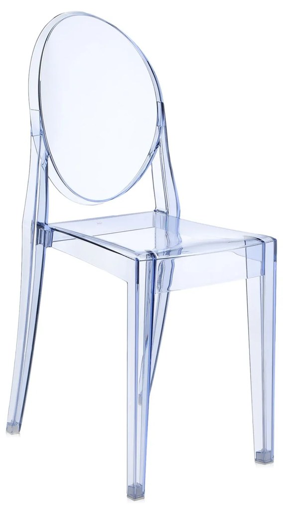 Kartell - Židle Victoria Ghost, modrá