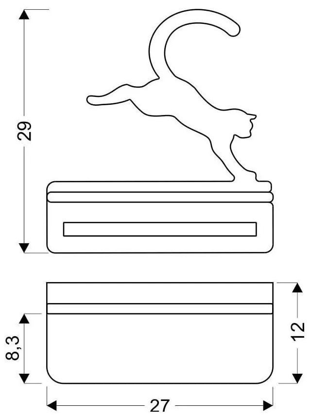Černé dětské svítidlo Cat – Candellux Lighting