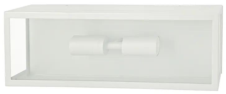 ACA Lighting Venkovní nástěnné svítidlo CELIA max. 60W/2xE27/230V/IP44, bílá barva, CELIA2